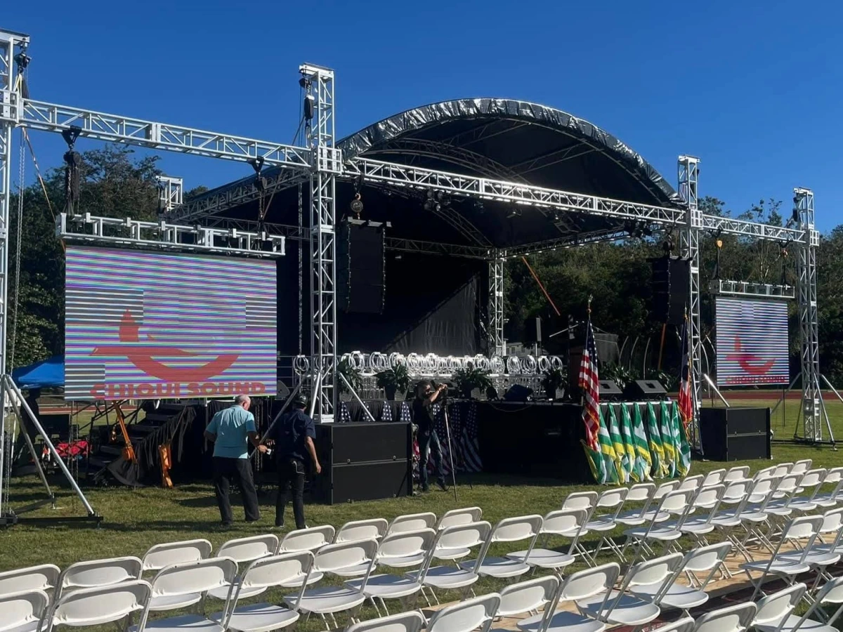 Event Stage Arc Roof Canopy | Durable Aluminum Truss System