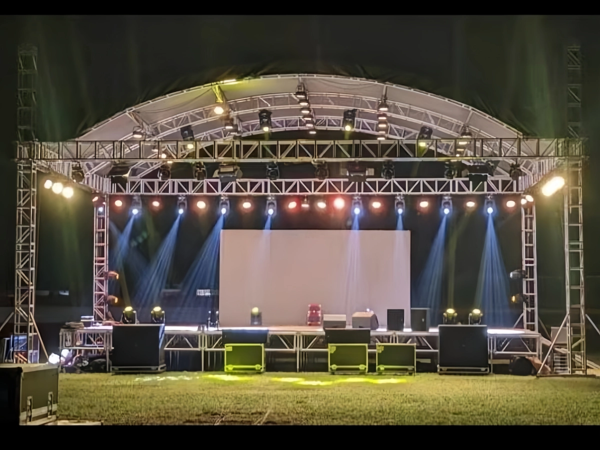 Quick Setup Arc Roof Stage | Fast Installation Truss System